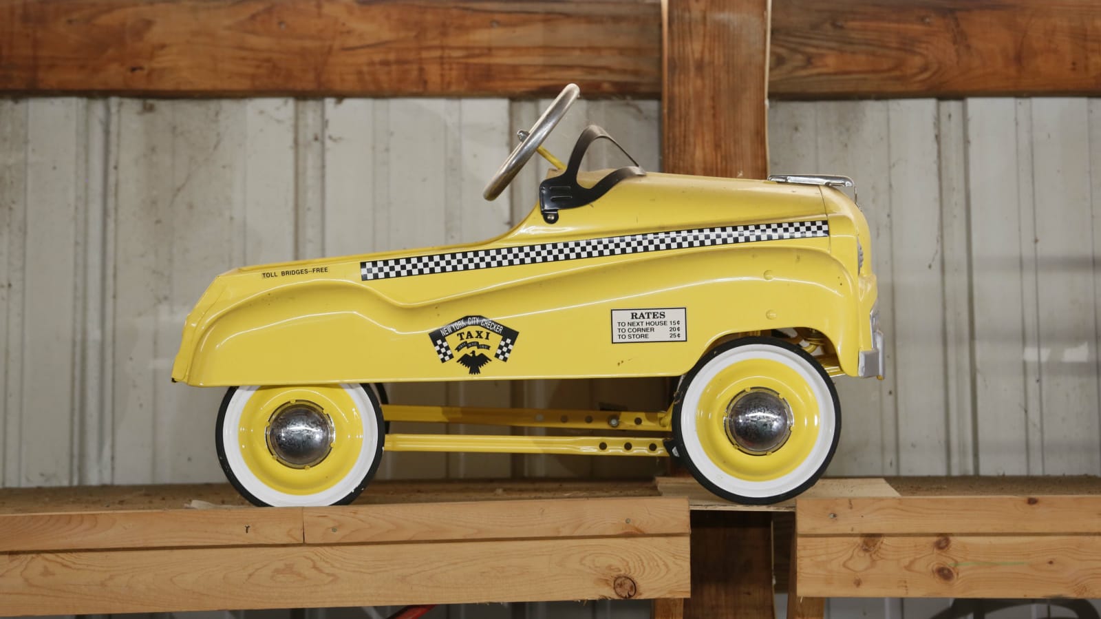 AMF Roadster New York City Checkered Taxi Cab at Elmer's Auto & Toy ...
