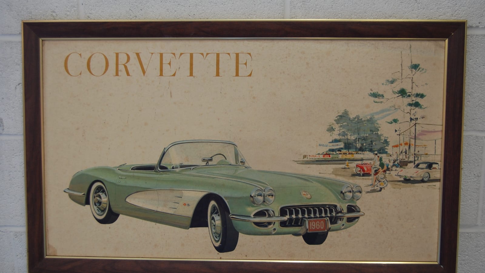 Framed Corvette Lithographic Posters at Kissimmee 2017 as N21 - Mecum ...