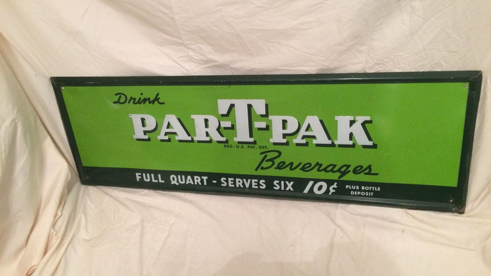 PAR-T-PAK Beverages Sign 12x48 at Kissimmee 2018 as M555 - Mecum Auctions