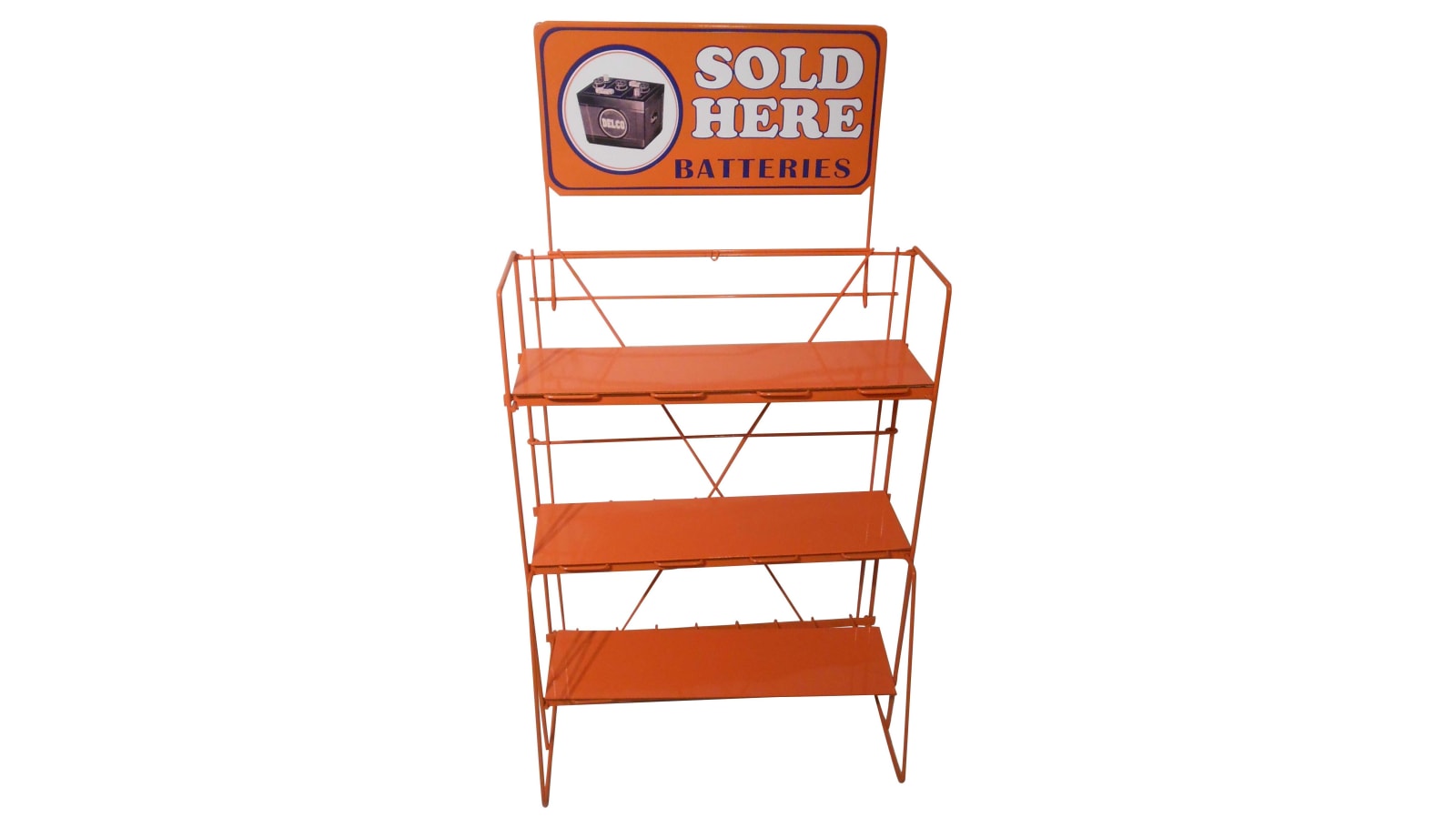1940s-'50s Delco Battery Display Shelf 40x25x12 at Kissimmee 2020 as ...