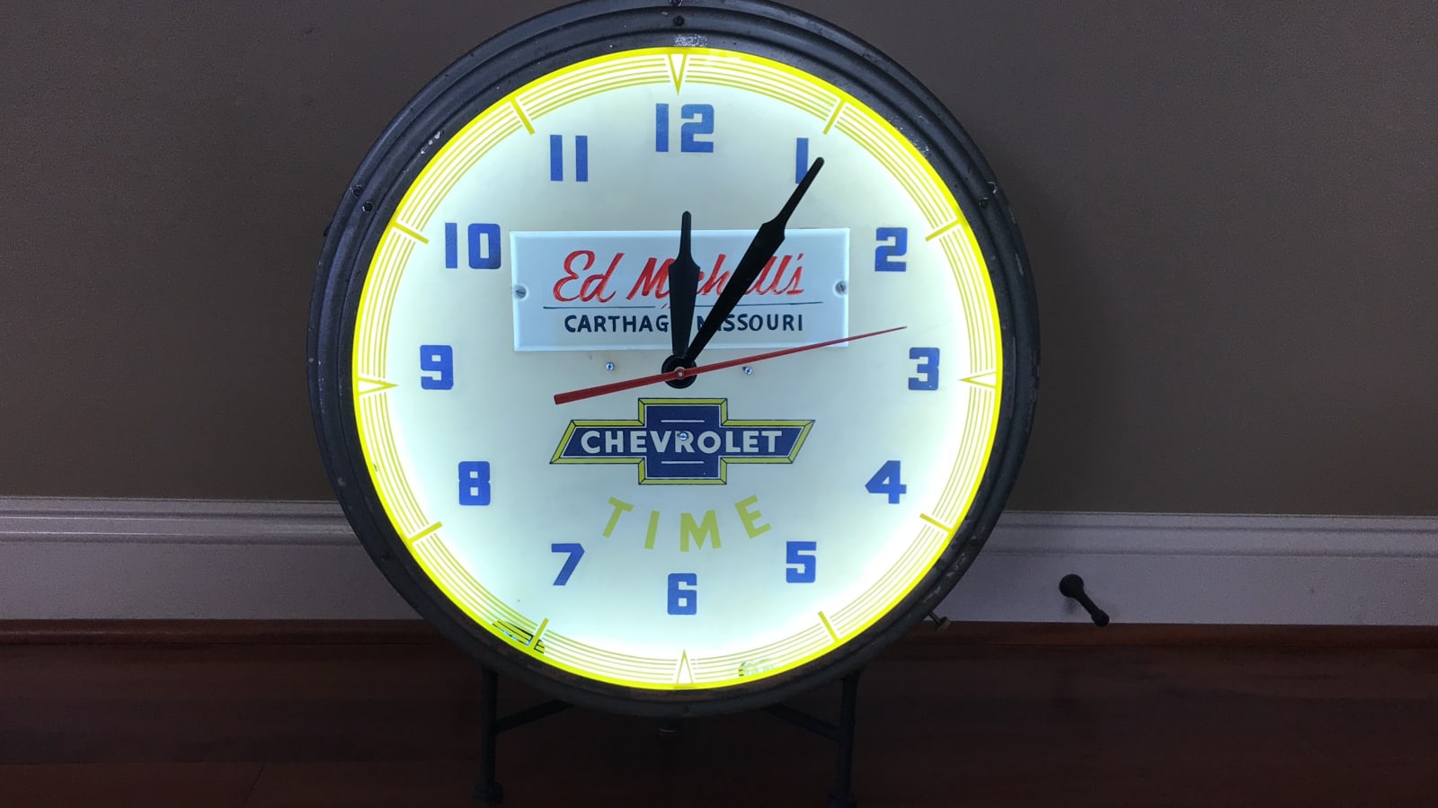 1953 Chevy Time Neon Clock 22x6 at Kissimmee 2020 as M143 - Mecum Auctions