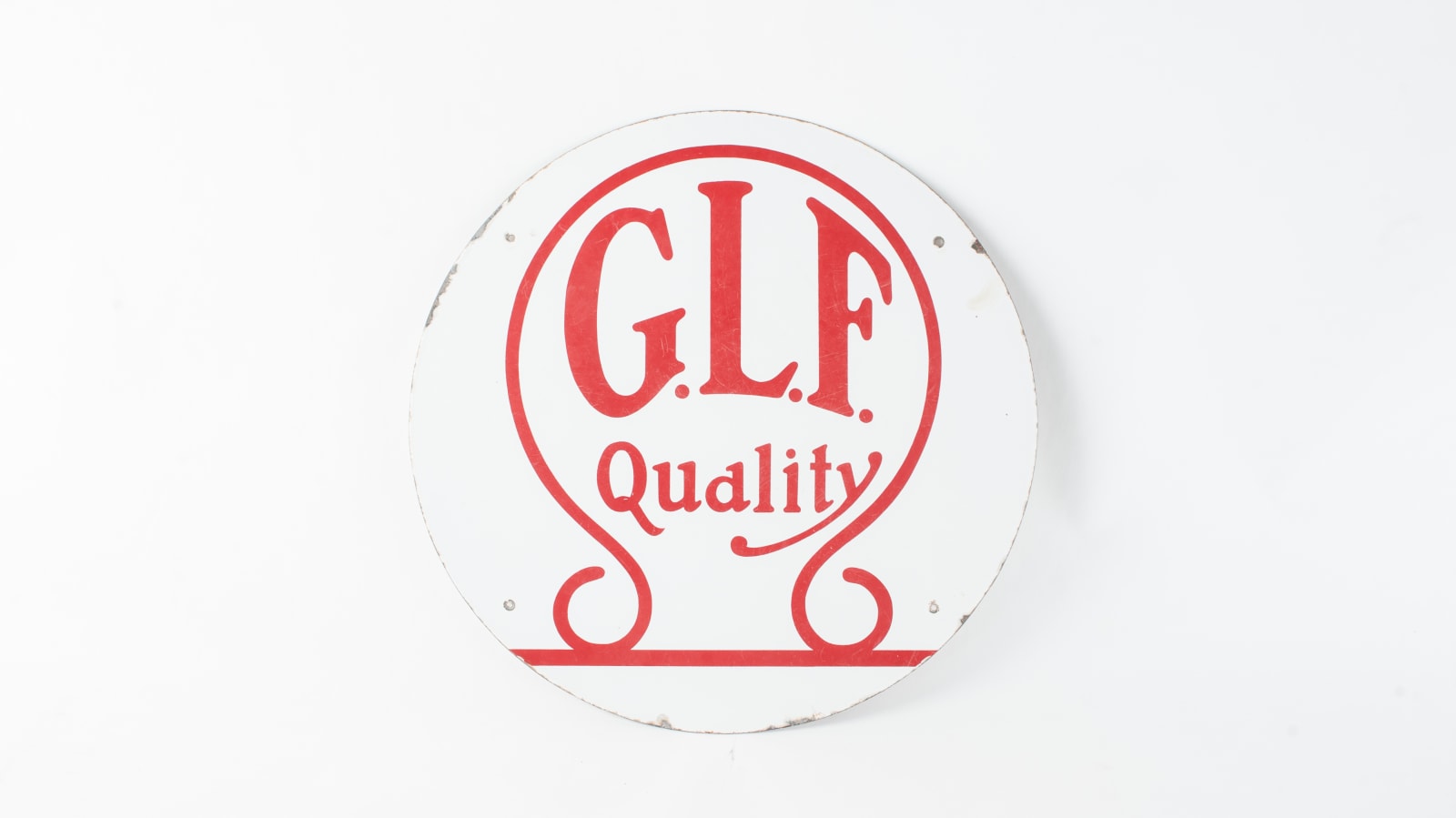 GLF Quality Single-Sided Porcelain Sign, Original 24-in at Kissimmee ...