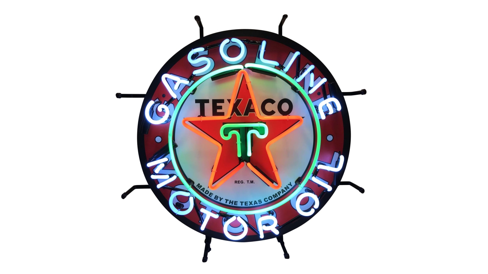 Texaco Gas Neon Sign, Reproduction 24x24 at Kissimmee 2020 as M567 ...