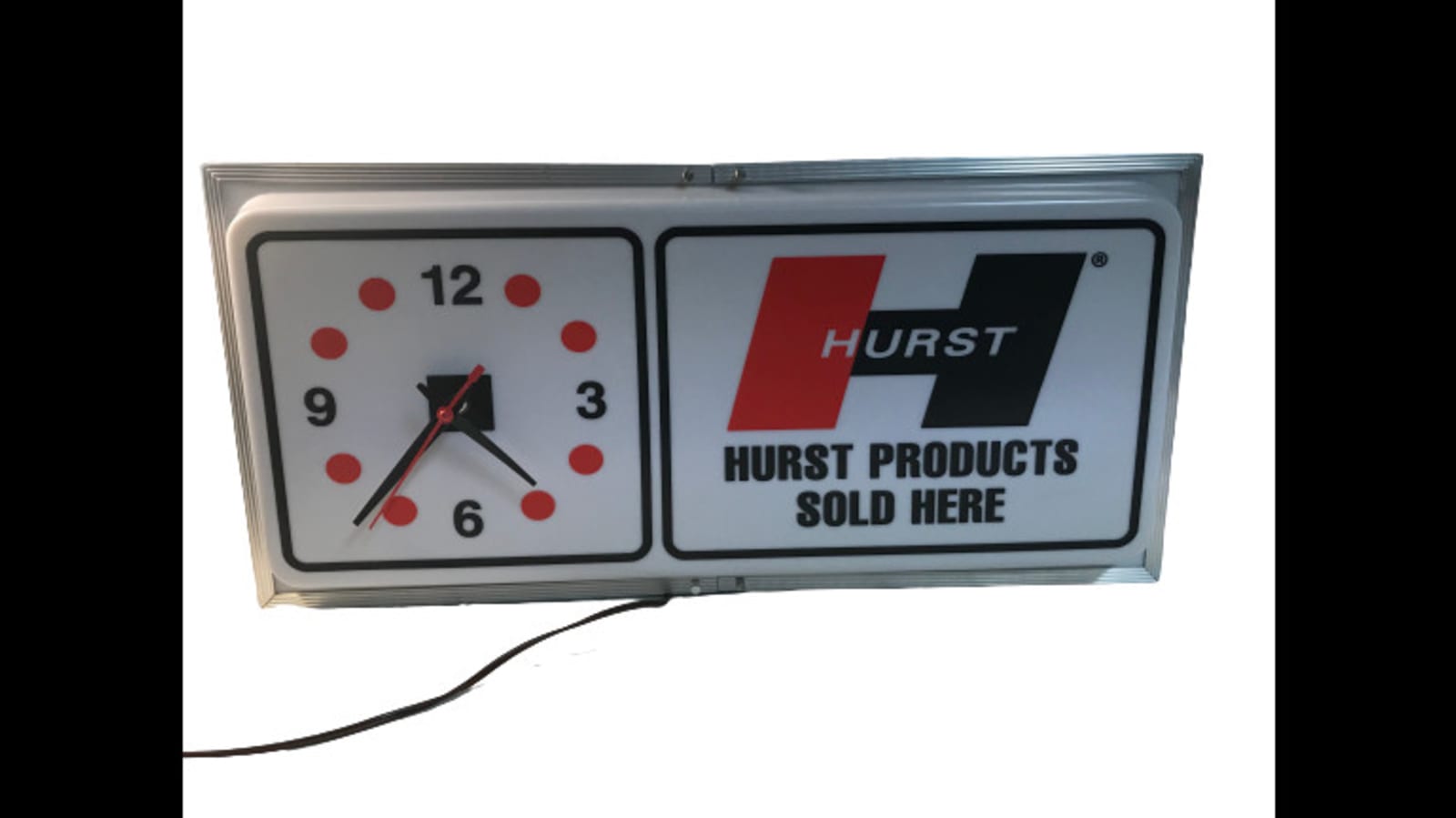 1970s Hurst Shifters Single-Sided Light-Up Clock at Kissimmee 2021 as ...