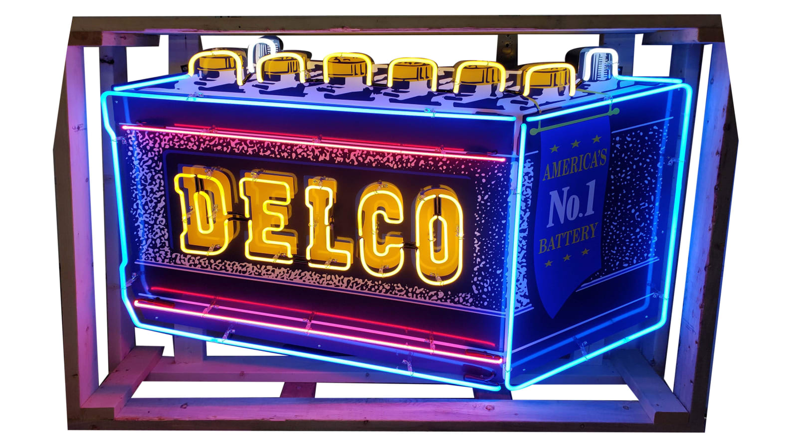 Custom Delco Battery Single-Sided Tin Neon Sign at Kissimmee 2022 as ...