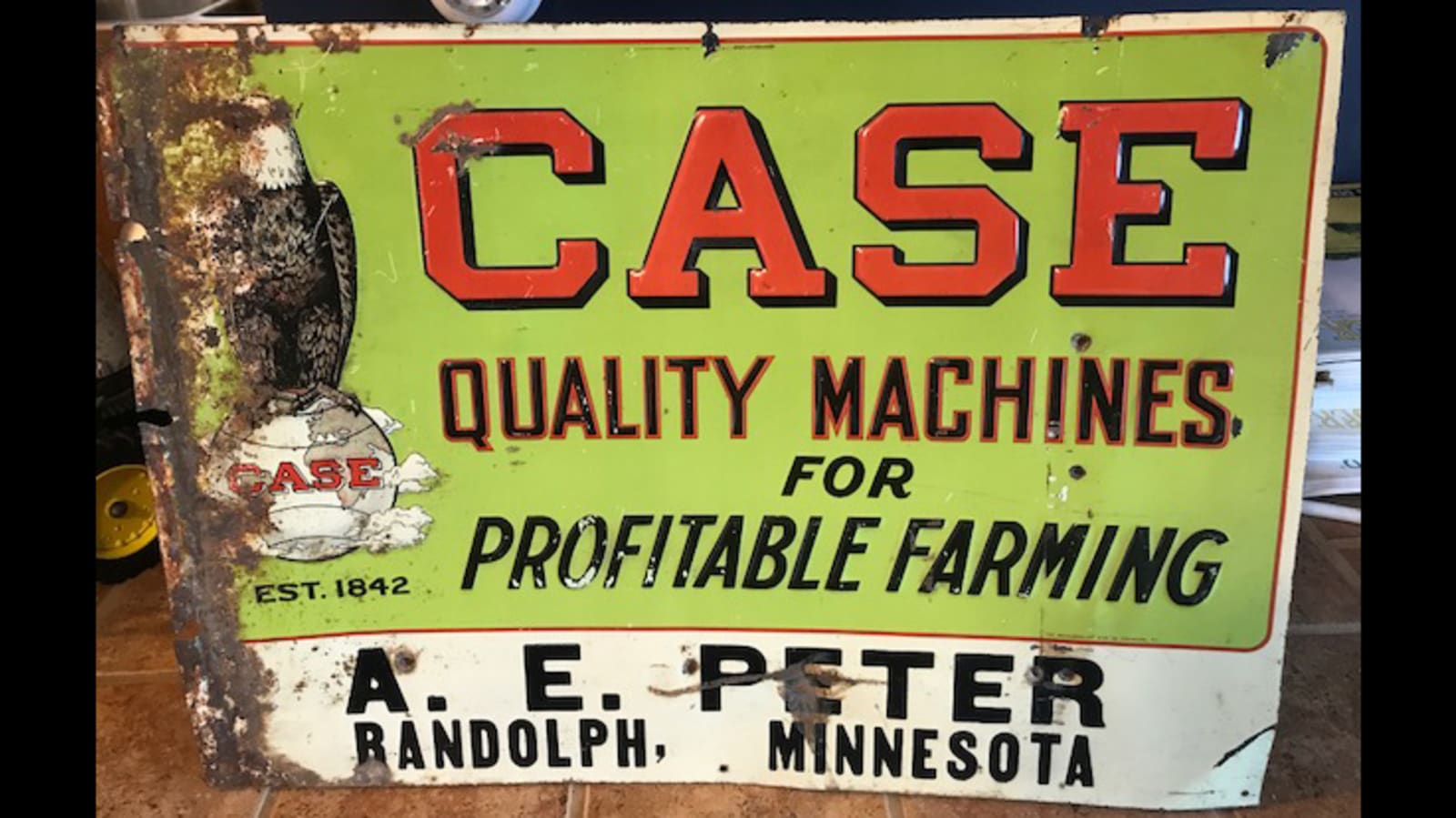 Case Quality Machines Tin Sign at Davenport 2020 as H85.1 - Mecum Auctions