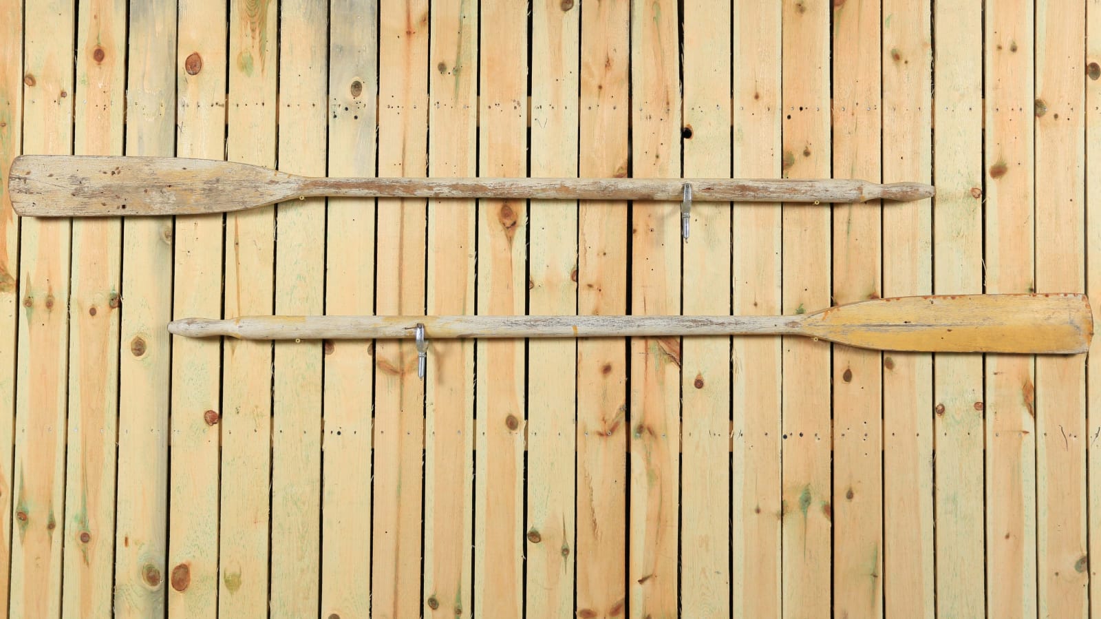 Vintage Wooden Oars, Yellow at Gone Farmin' Iowa Premier 2018 as H170 ...