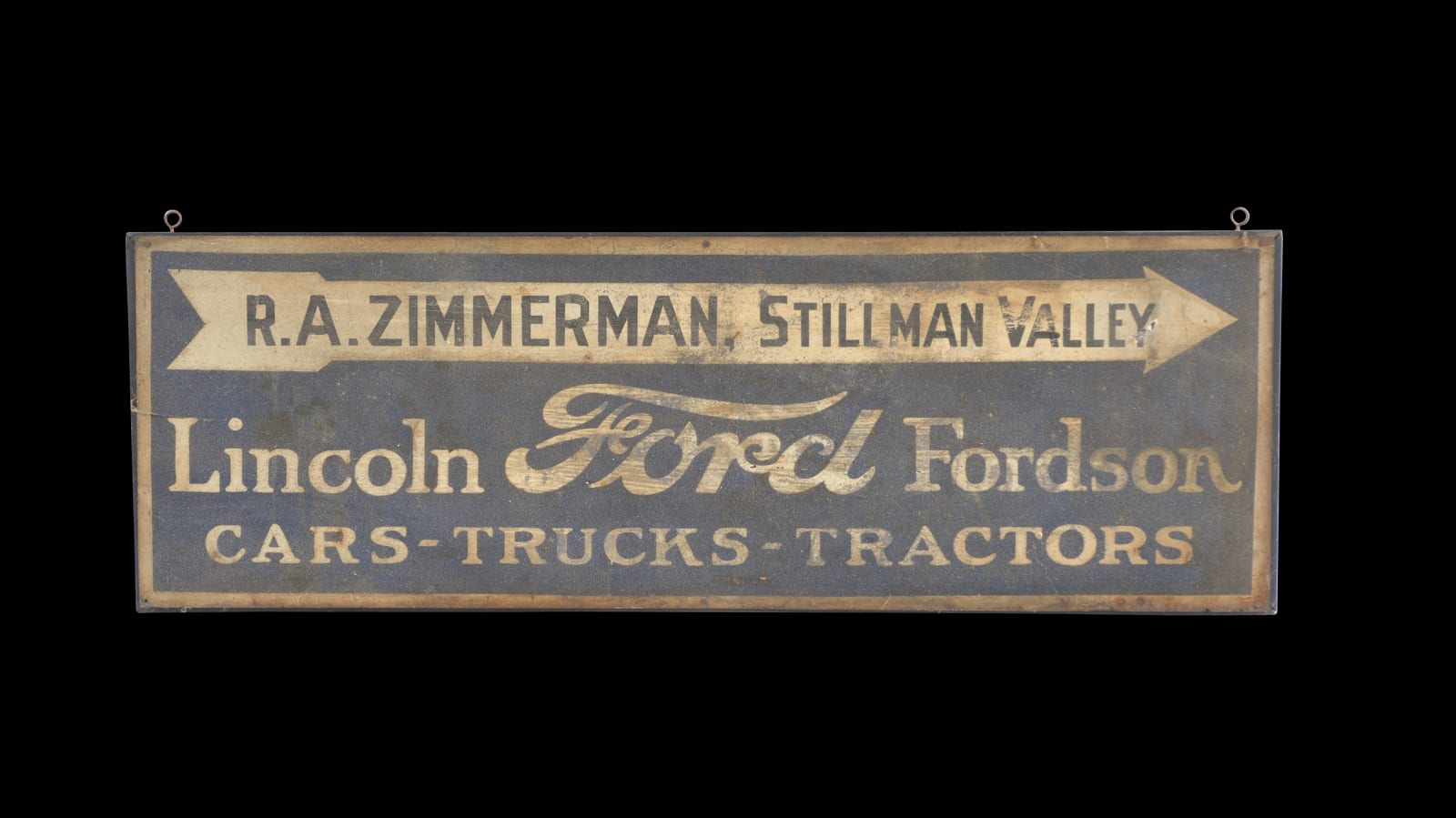 Lincoln Ford Fordson Cars Trucks Tractors Smalt Sign 36x13 at Gone ...