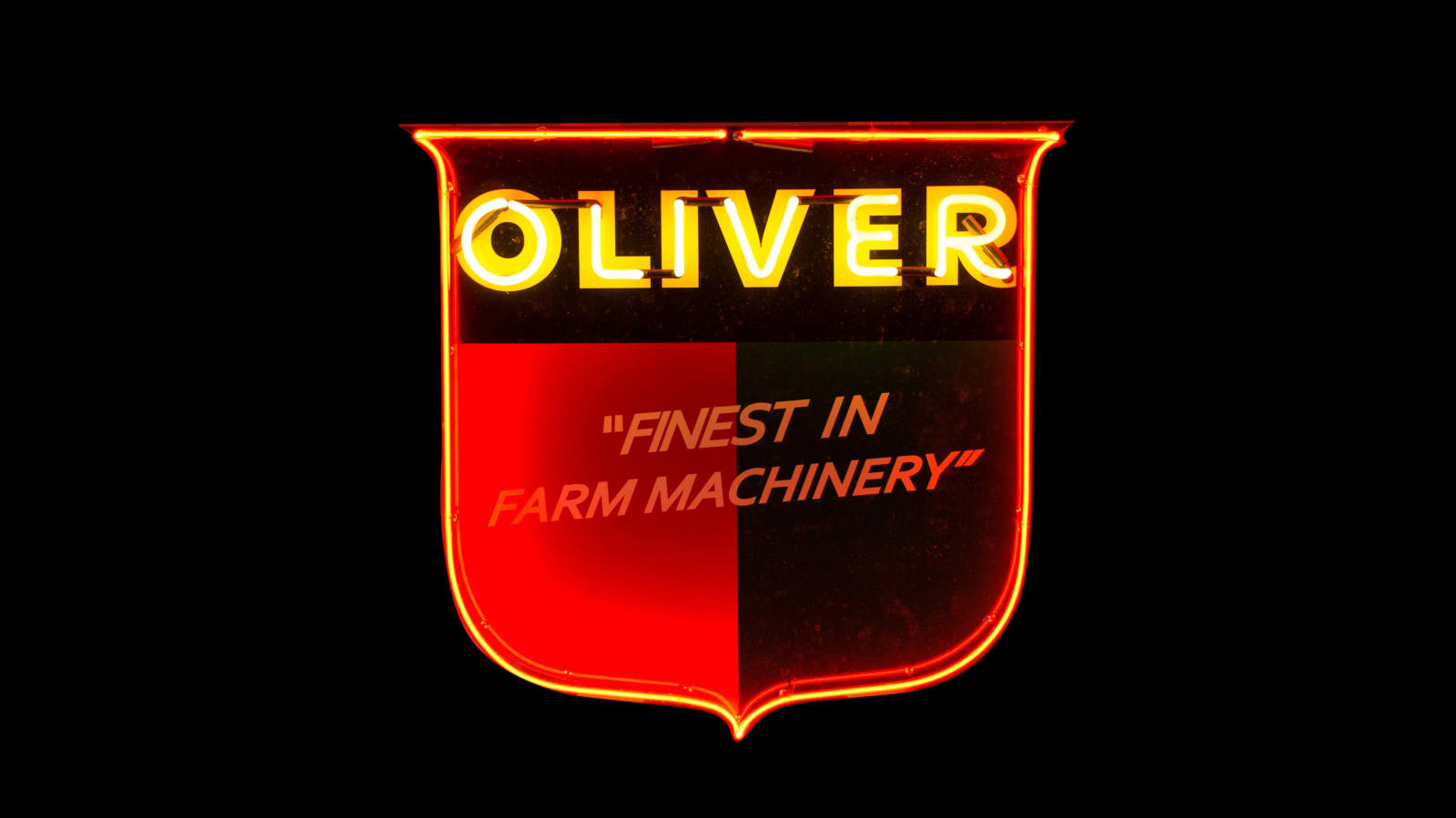 Oliver Tractor Neon Sign 35x33x9 at Gone Farmin' Fall Premier 2019 as ...