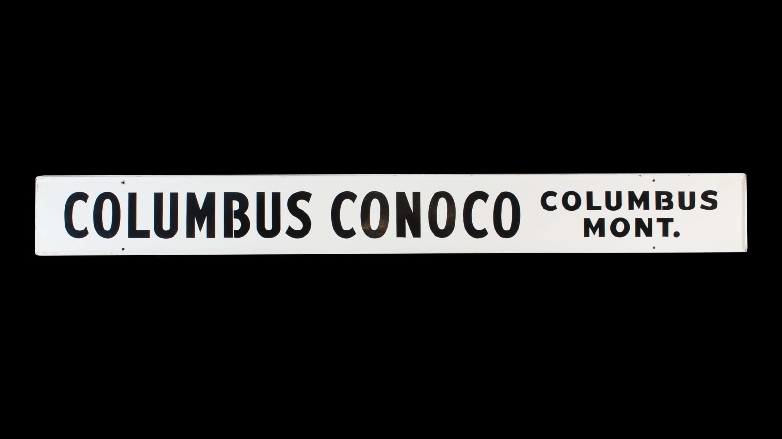 1930s Conoco Dealer Tin Sign, Single-Sided Tin 94x11 at Gone Farmin ...