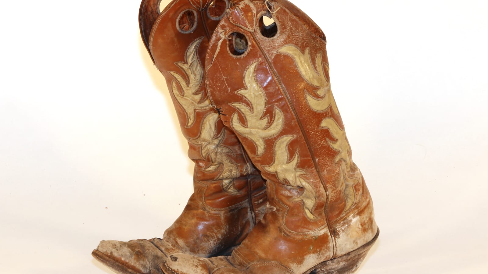 Bud Anderson Cowboy Boots at Santa Monica 2013 as J502 - Mecum Auctions