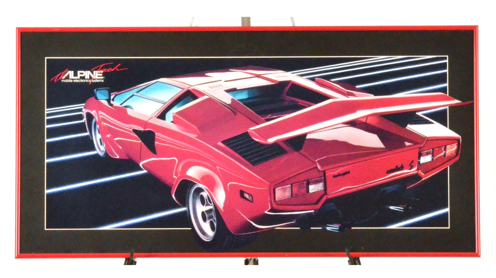 Alpine Car Stereo Lamborghini Ad Poster at Santa Monica 2013 as J133 ...