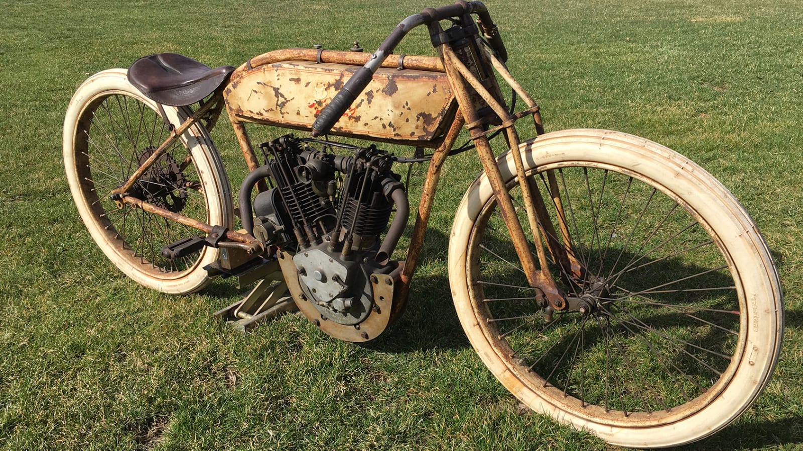 1915 Pope 18L V-Twin Board Track Racer at Las Vegas Motorcycles June ...