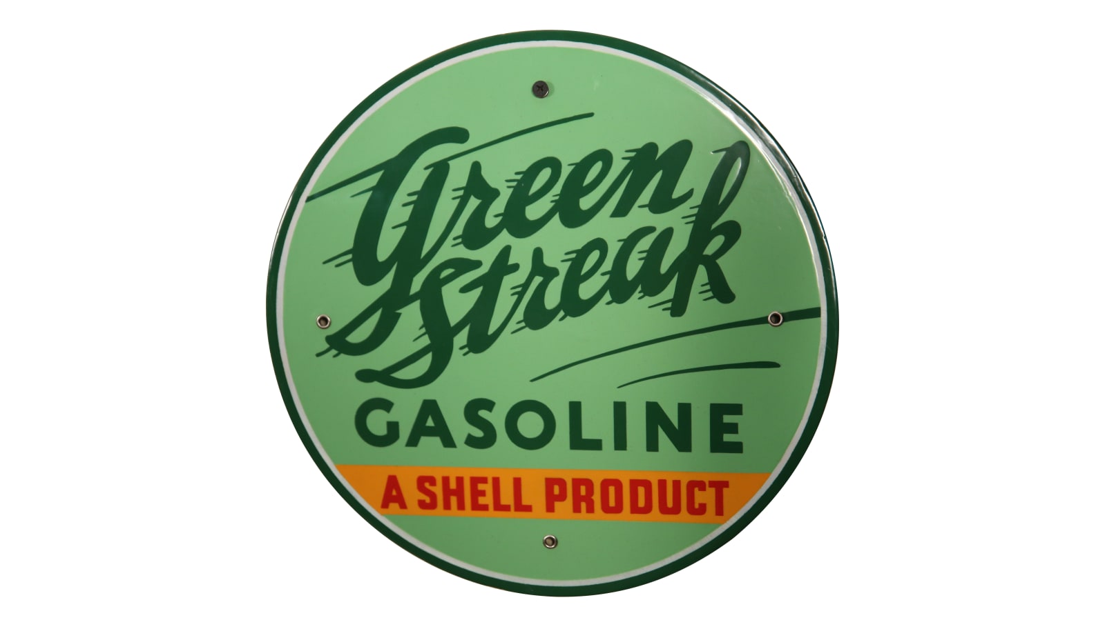 Green Streak Gasoline Porcelain Sign 12x12 at Louisville 2016 as J110 ...