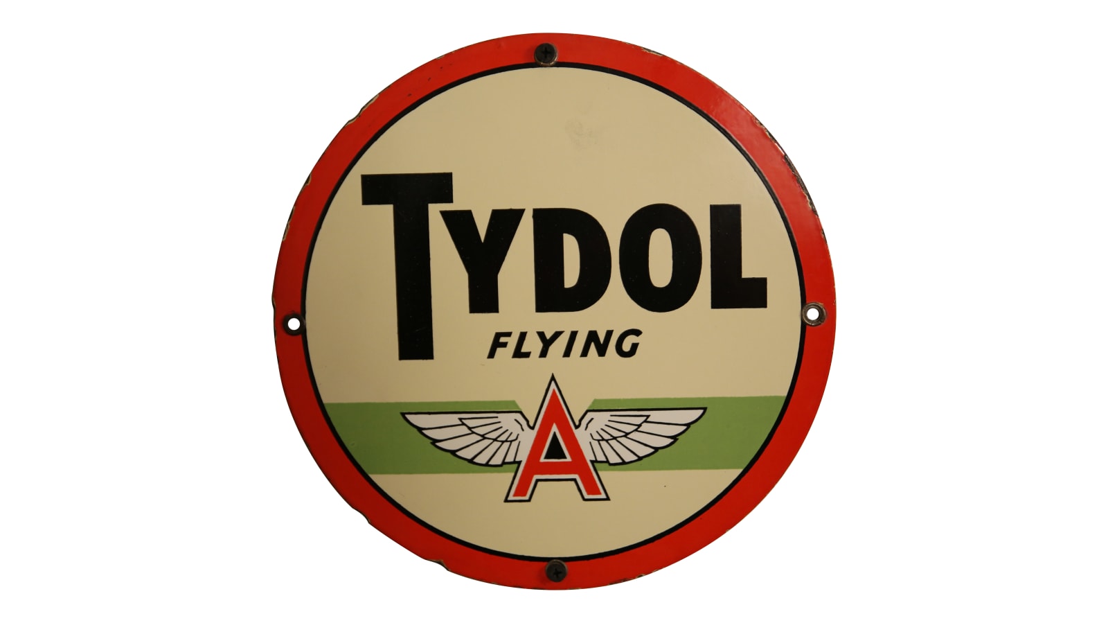 Tydol Flying A Porcelain Sign 10x10 at Louisville 2016 as K73 - Mecum ...