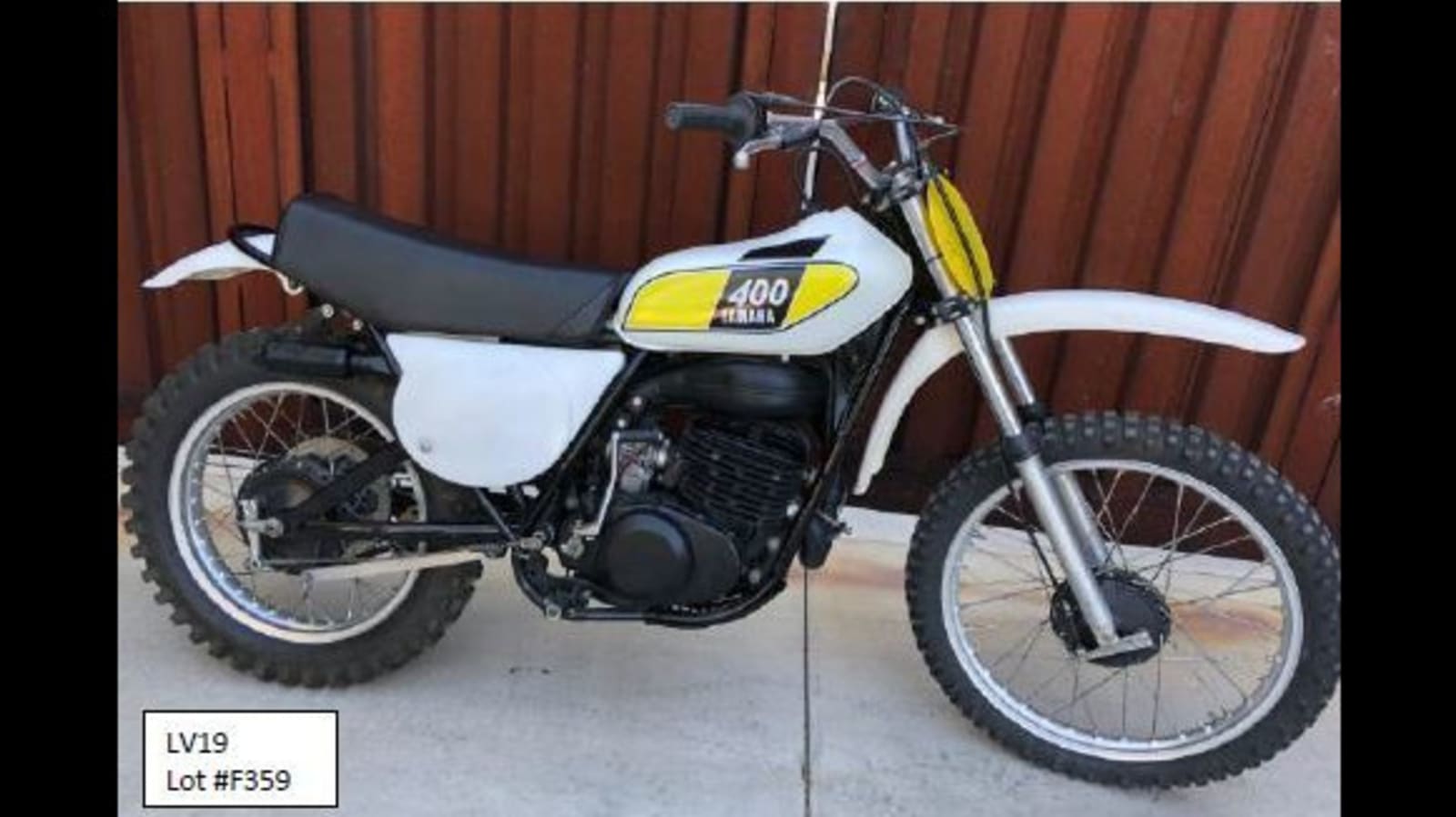 1975 Yamaha MX400 at Las Vegas Motorcycles 2019 as F359 - Mecum Auctions