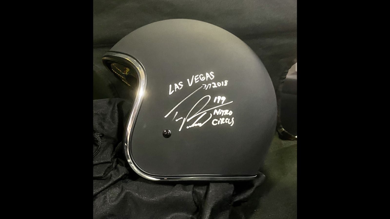 Travis Pastrana Autographed Helmet Curing Kids Cancer at Las Vegas ... Travis Pastrana Autographed Helmet Curing Kids Cancer at Las Vegas ...