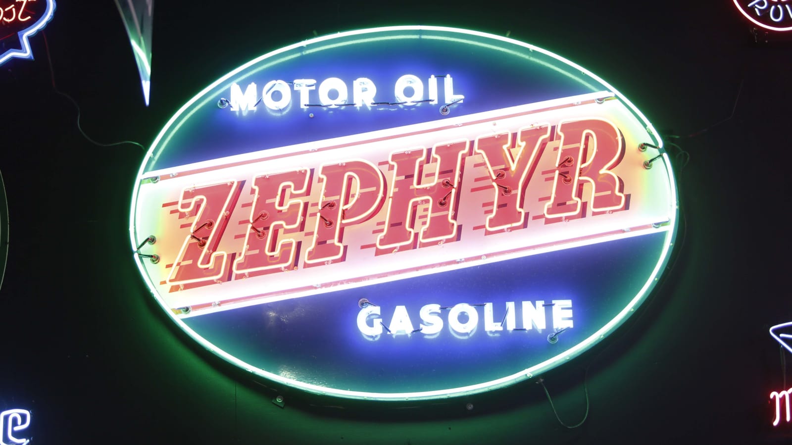 Zephyr Gasoline And Motor Oil Neon Sign 84x60x8 Inches at The Eddie ...