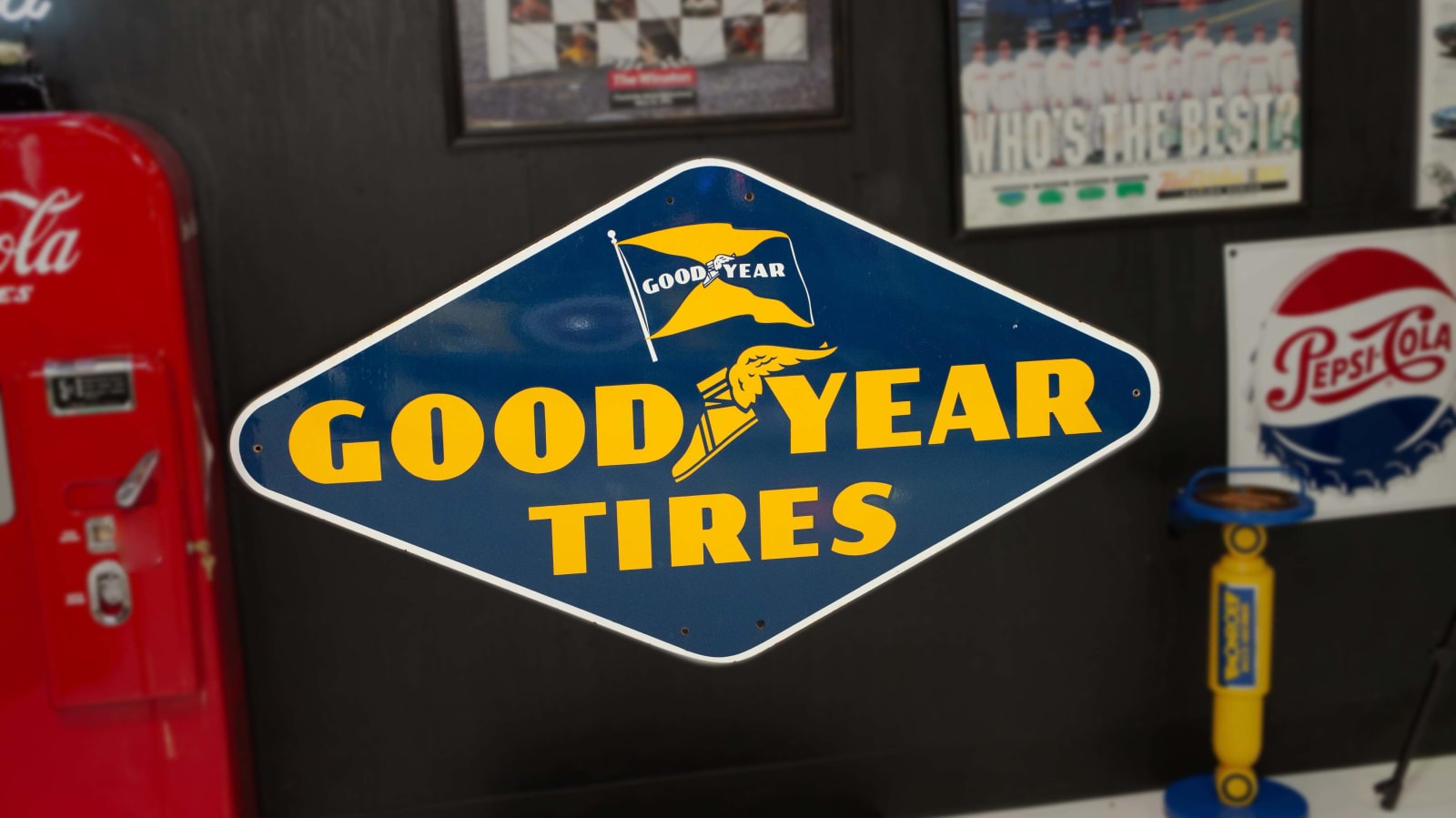 Goodyear Tires Porcelain Sign at The Eddie Vannoy Collection 2020 as ...