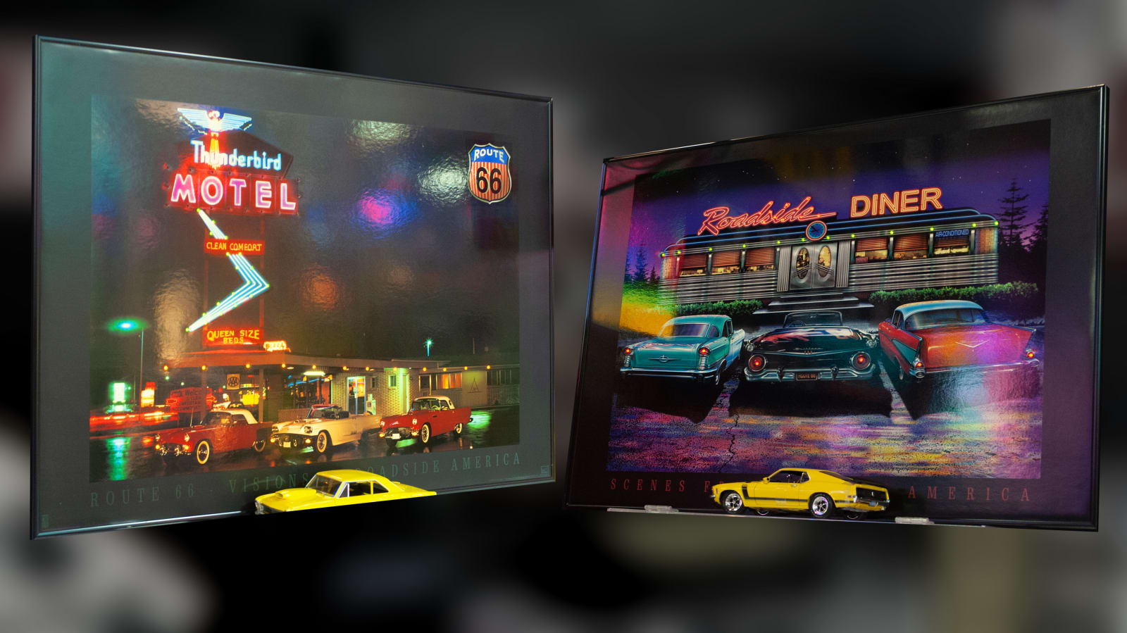 Roadside Diner And Thunderbird Motel Led Prints - Lot Of 2 at The Eddie ...