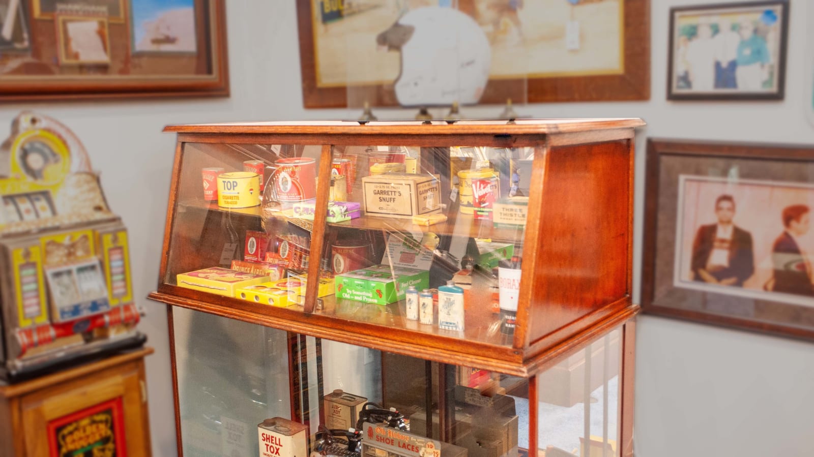 Wooden Countertop Display Case at The Eddie Vannoy Collection 2020 as ...
