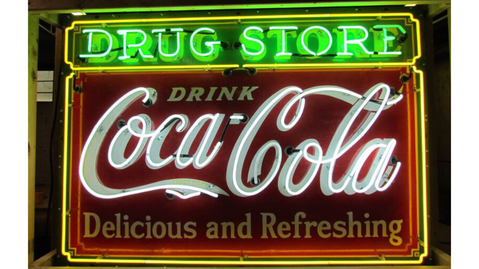 Coca Cola Drug Store Neon Sign SSPN 60x48 at Harrisburg 2015 as K80 ...