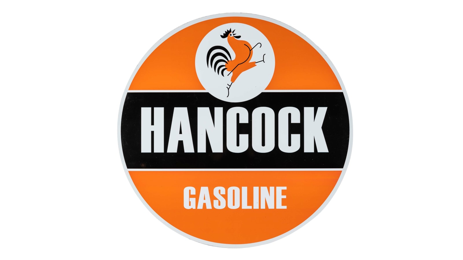 Hancock Gasoline Single-Sided Tin Sign at Harrisburg 2022 as Z333 ...