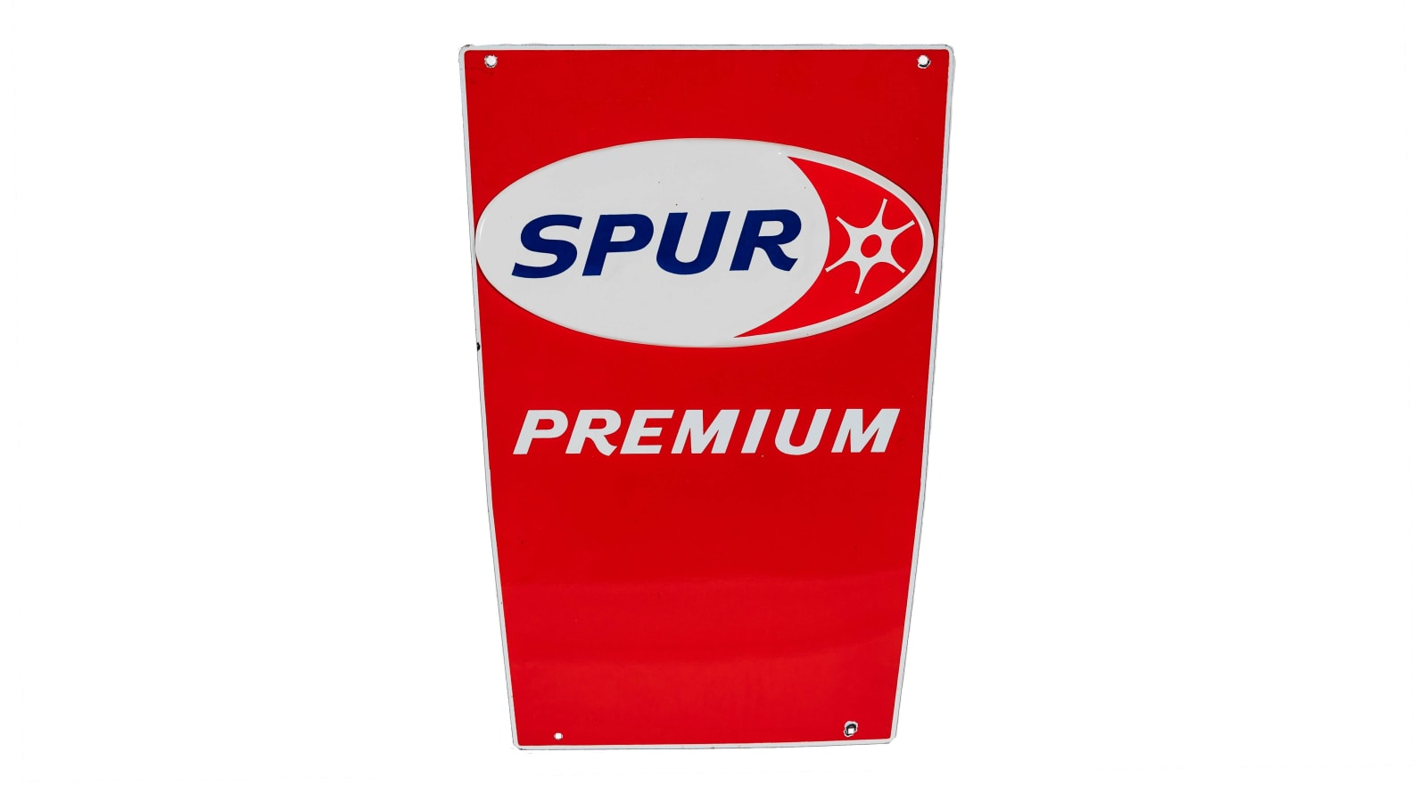 Spur Premium Single-Sided Embossed Porcelain Sign at Harrisburg 2022 as ...