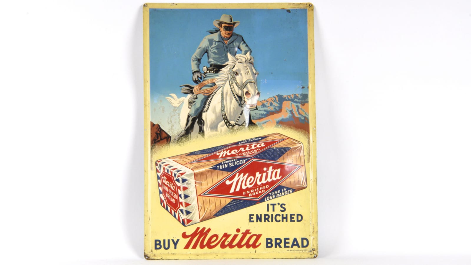 Merita Bread Lone Ranger Sign SSTE at The Road Art Auction 2015 as S61 ...