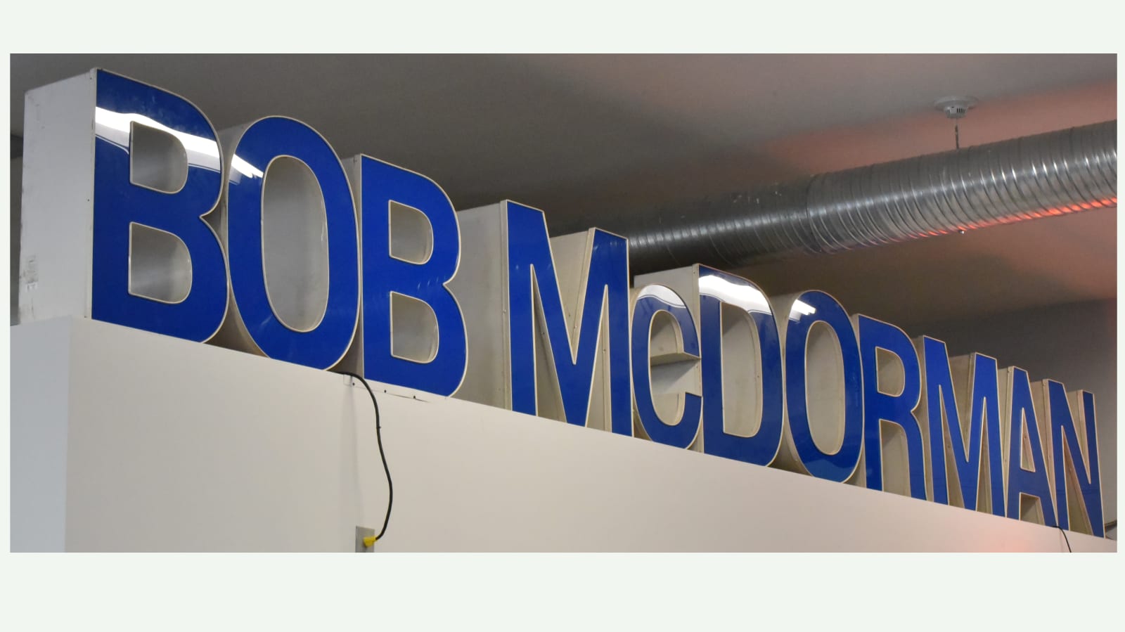 Bob McDorman Lighted Channel Letters SSL 260x28x112 at Indy Road Art ...