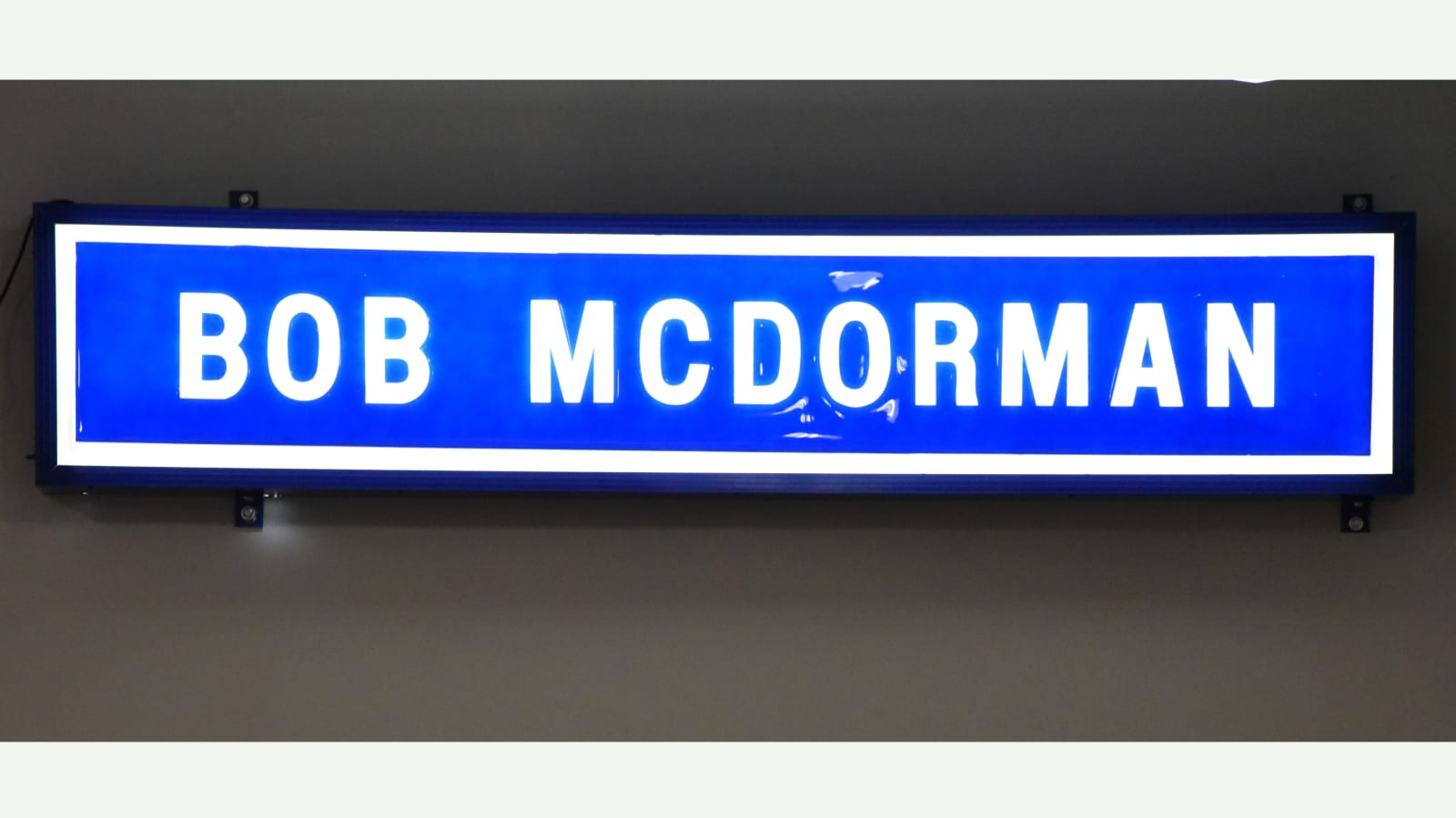 Bob McDorman Lighted Sign Ssel 96x20x12 at Indy Road Art 2017 as J97 ...