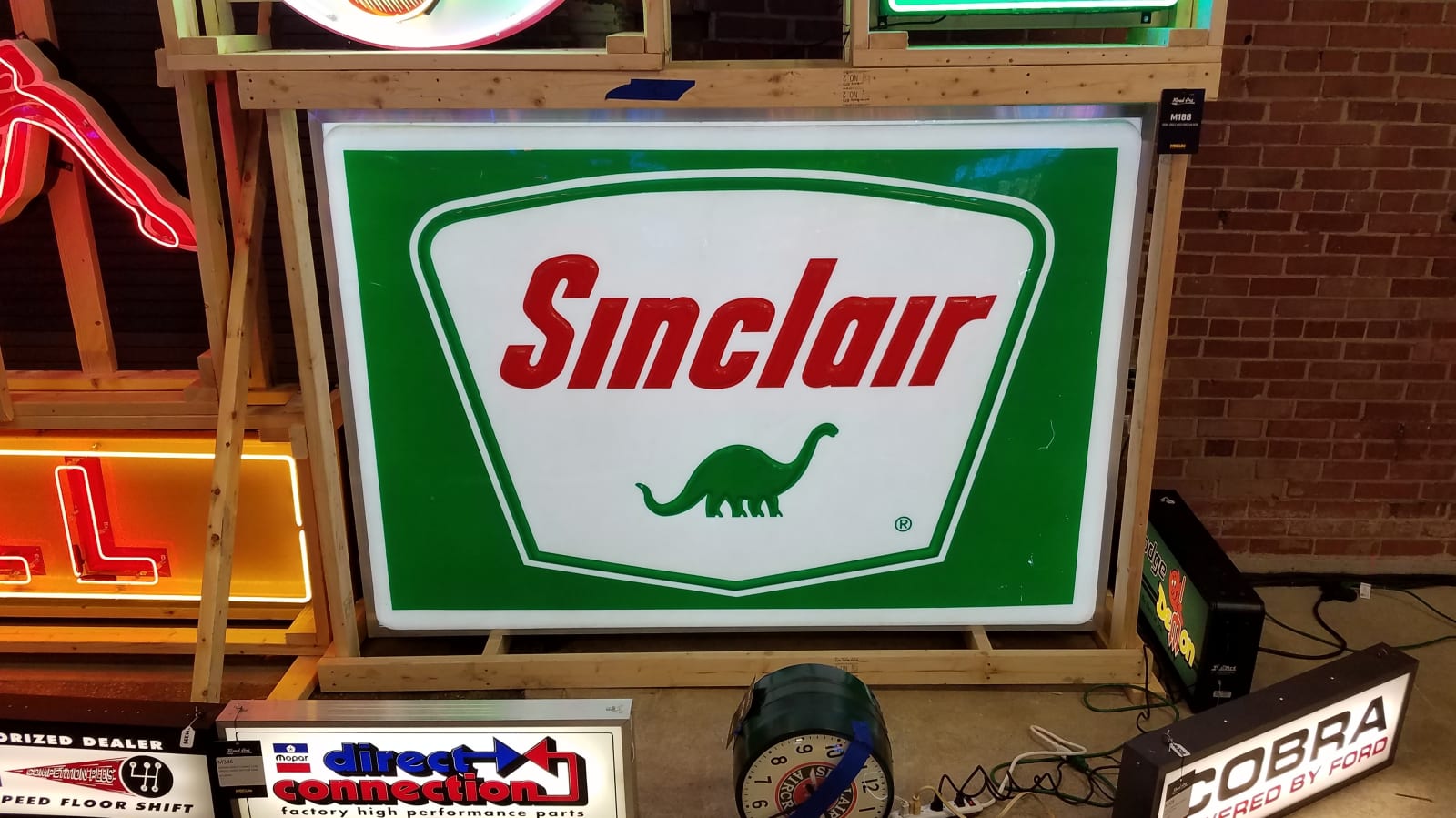 Sinclair Single-Sided Plastic Back Lit at Indy Road Art 2020 as M123 - Mecum Auctions