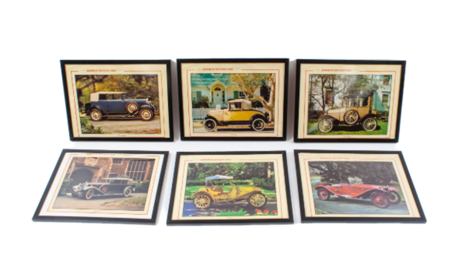 Vintage Automotive Framed Prints at Indy Road Art 2021 as B91 - Mecum Auctions