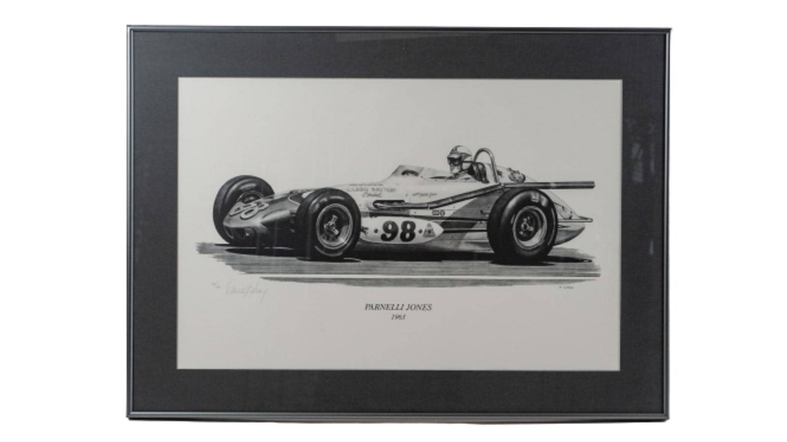 Ol' Calhoun Racing Framed Print at Indy Road Art 2021 as P295 - Mecum ...