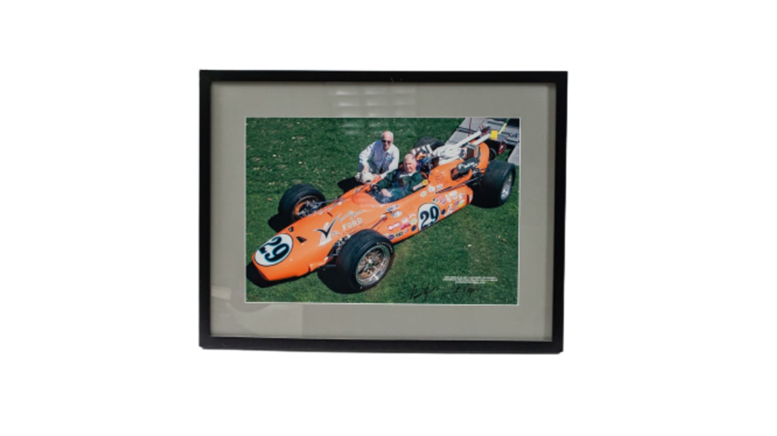 Parnelli Jones And Ned J. Lawler Autographed By Framed Photograph at ...