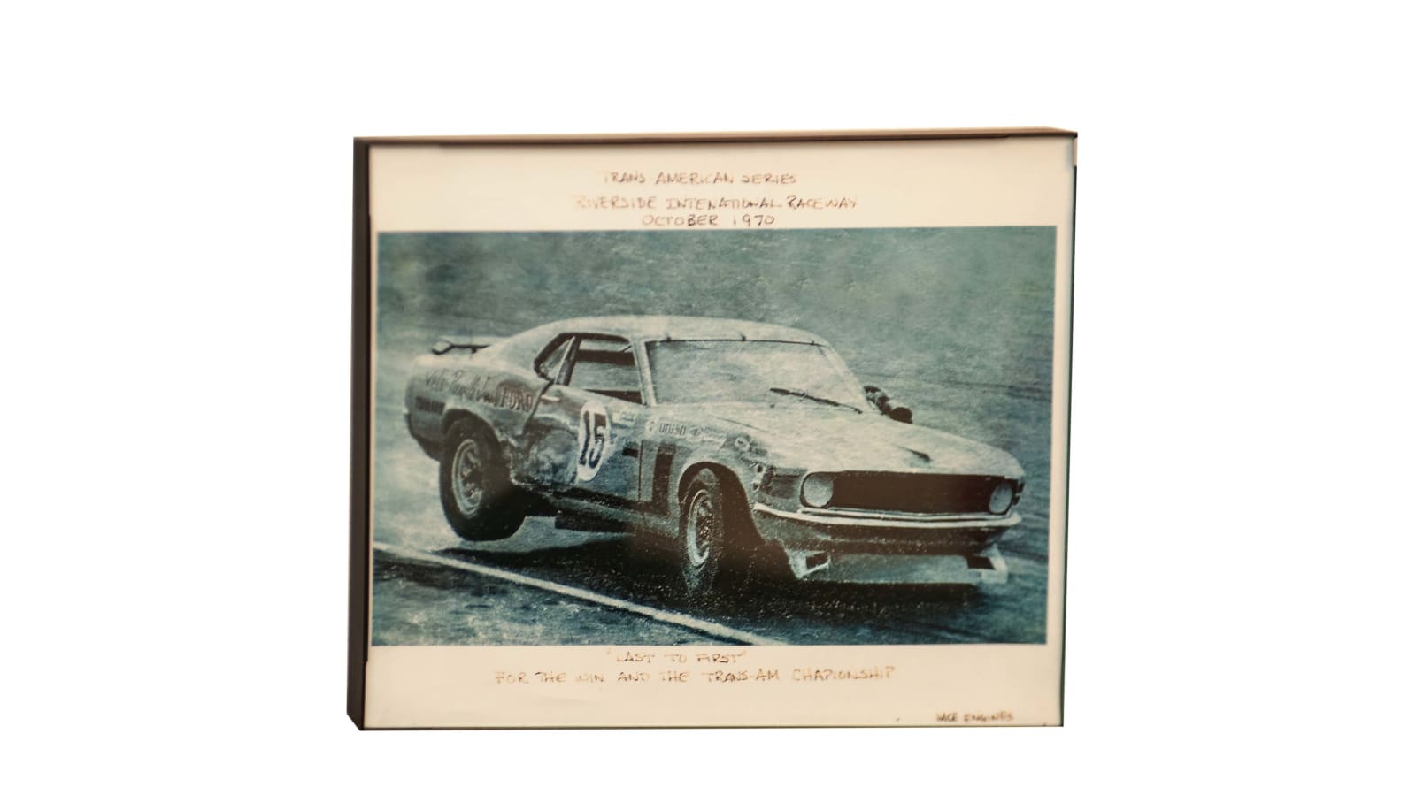 Scca Trans-Am Championship Boss 302 Mustang Framed Photo at Indy Road ...