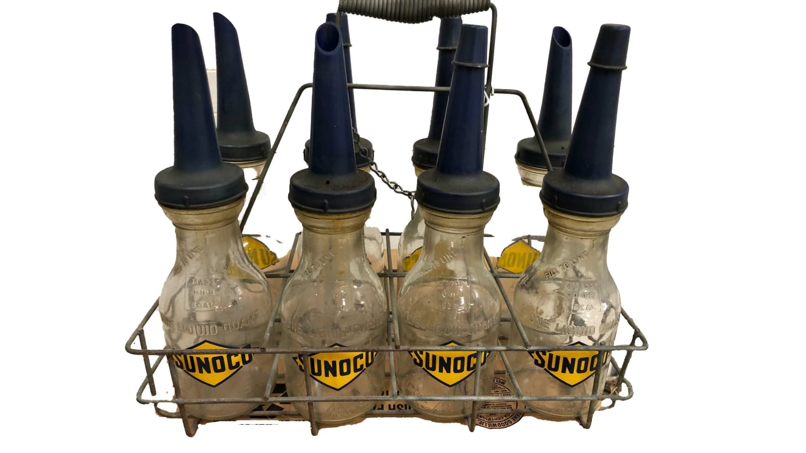 SUNOCO Oil Rack with Bottles at Indy Road Art 2022 as M21 - Mecum Auctions