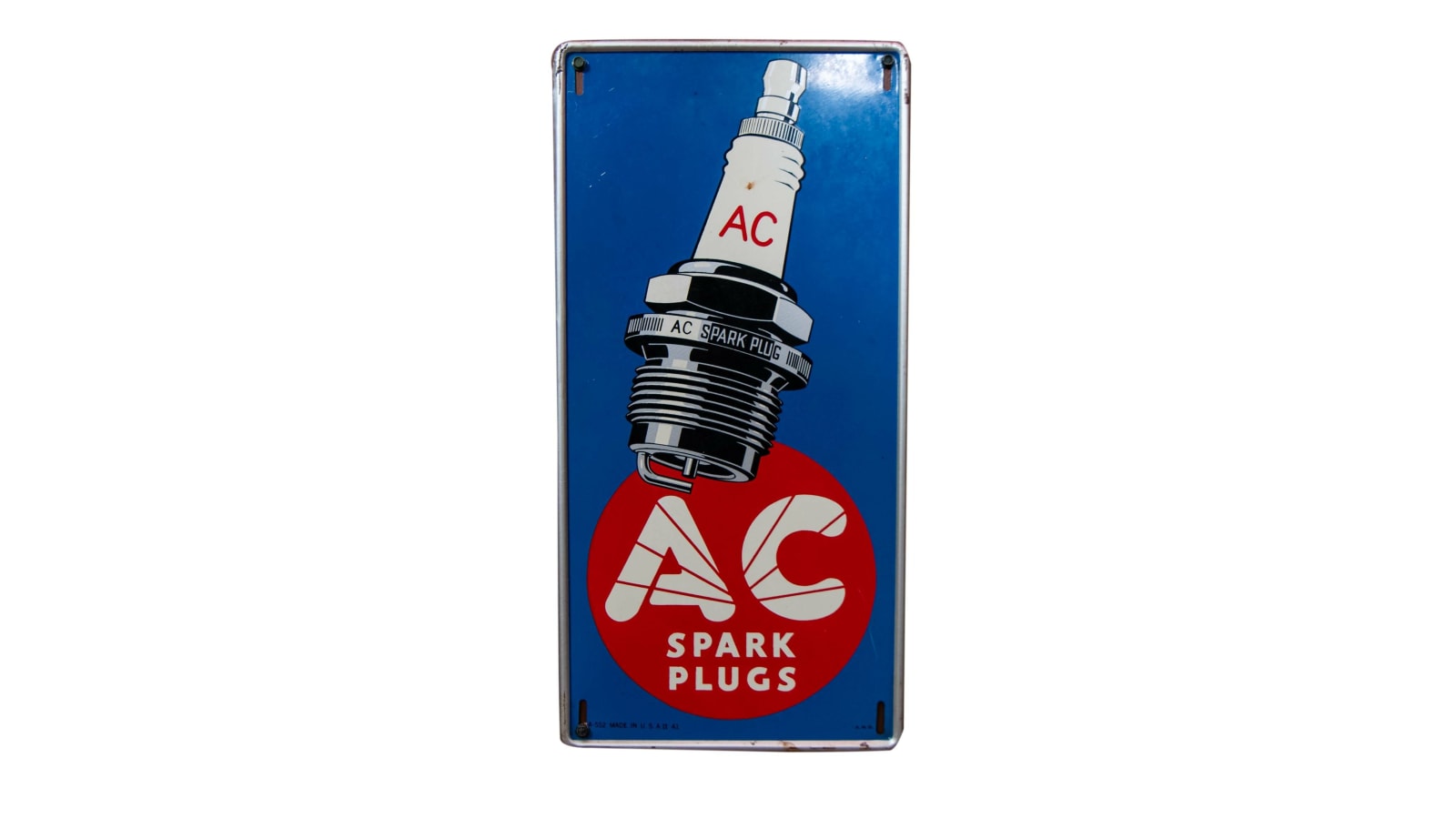 AC Spark Plugs Single-Sided Tin Sign at Indy Road Art 2022 as E240 ...