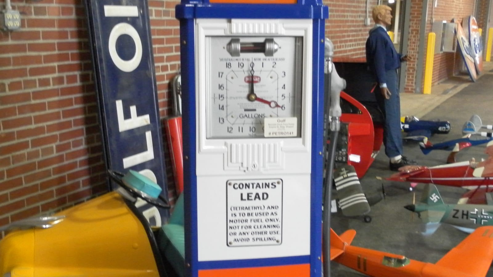 Bennett Clock Face Gas Pump at Dana Mecum's 25th Original Spring ...