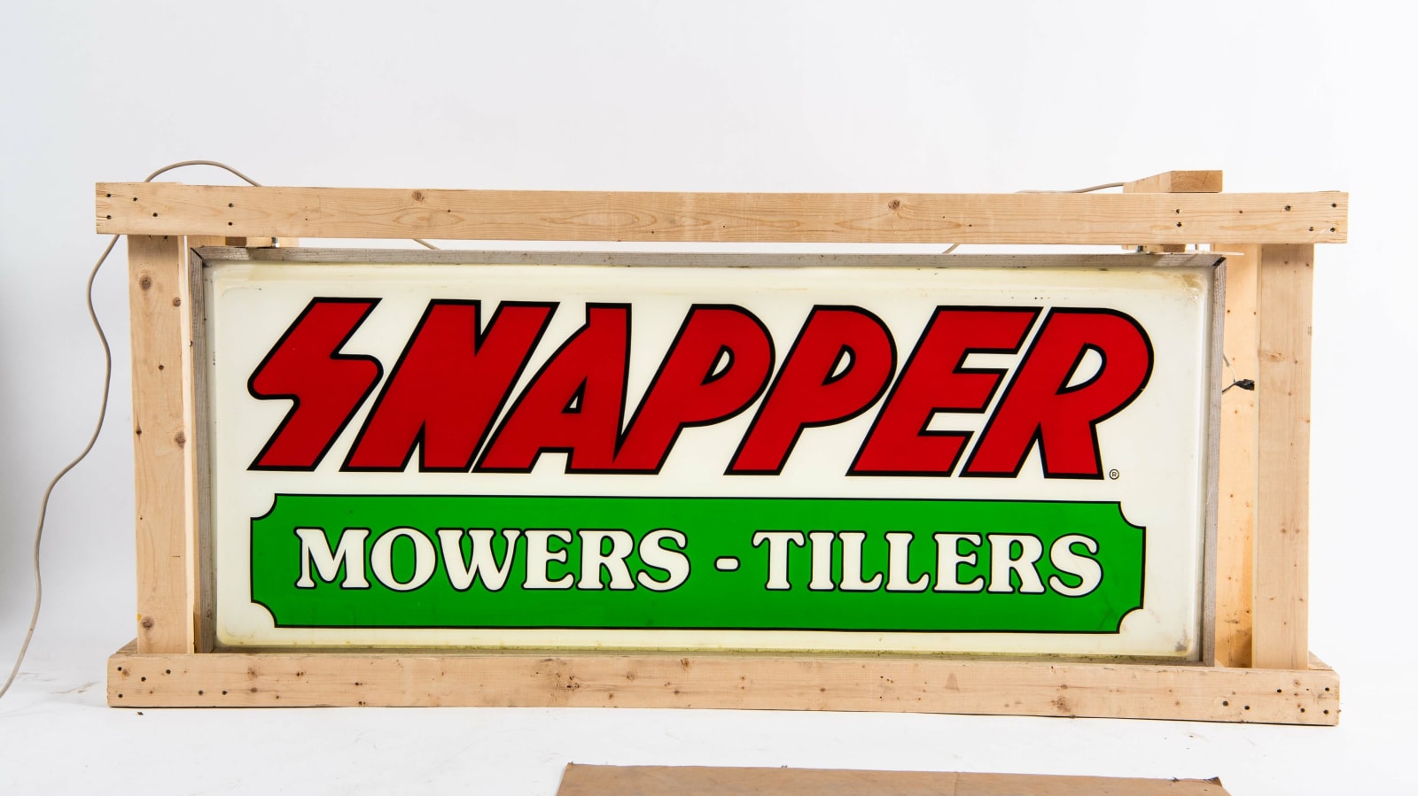 Snapper Mowers Double-Sided Lighted Plastic Sign at Gone Farmin' Spring ...