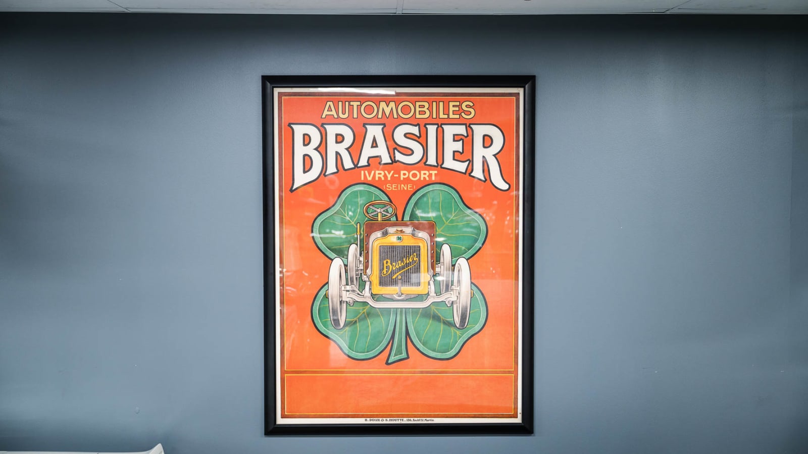 1900s Automobiles Brasier Framed French Advertising Poster at The World ...