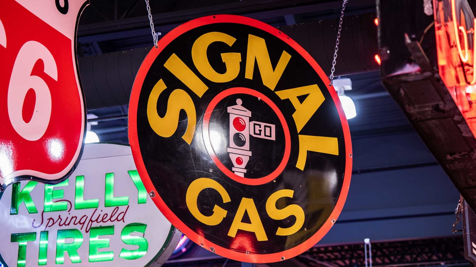 Signal Gas Double-Sided Porcelain Sign at The World’s Largest Road Art ...