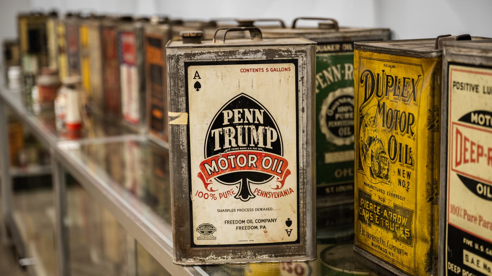 Penn Trump Motor Oil 5-Gallon Oil Can at The World’s Largest Road Art ...