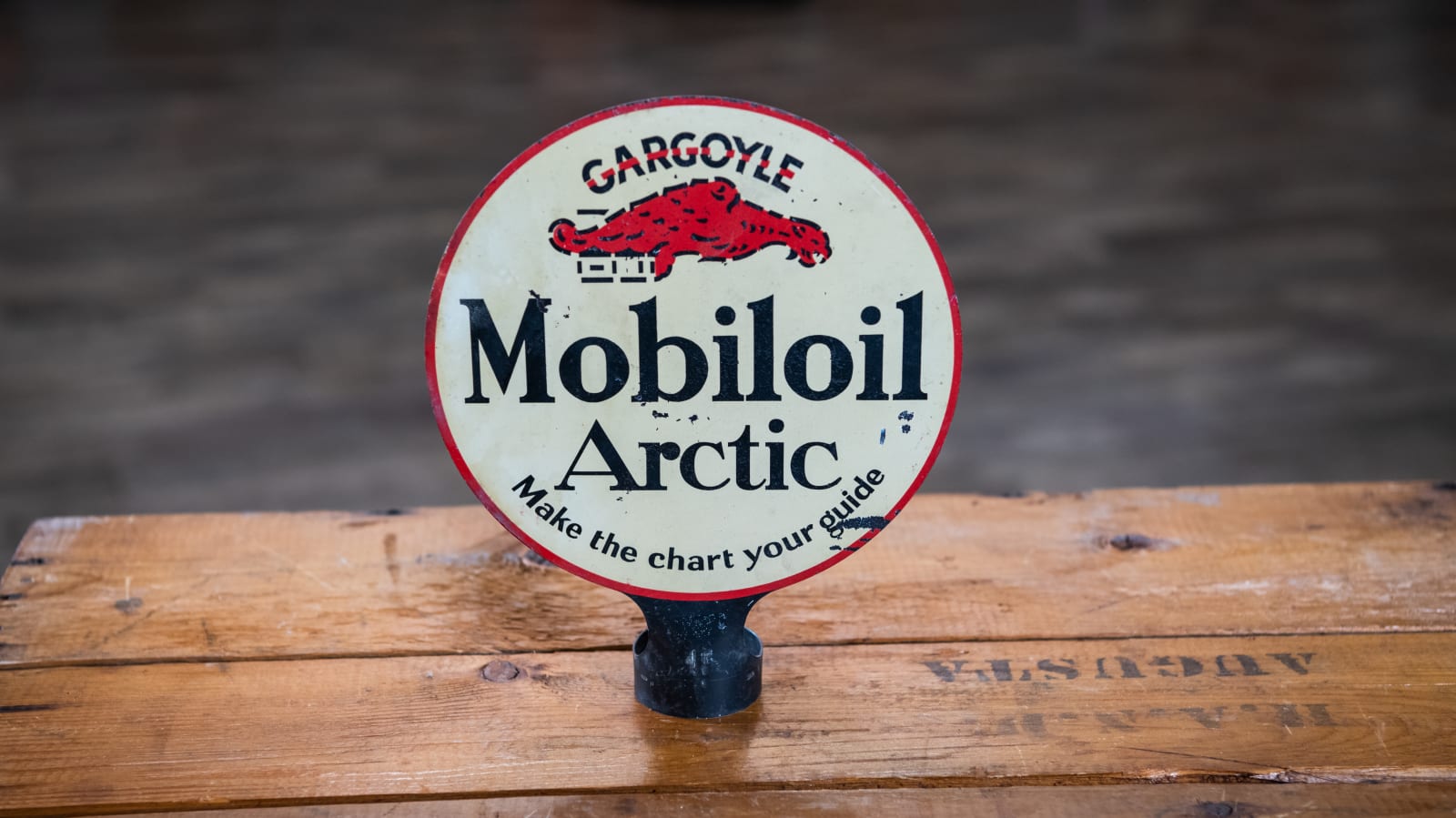 1920s Gargoyle Mobiloil Arctic Double-Sided Tin Sign at The World’s ...