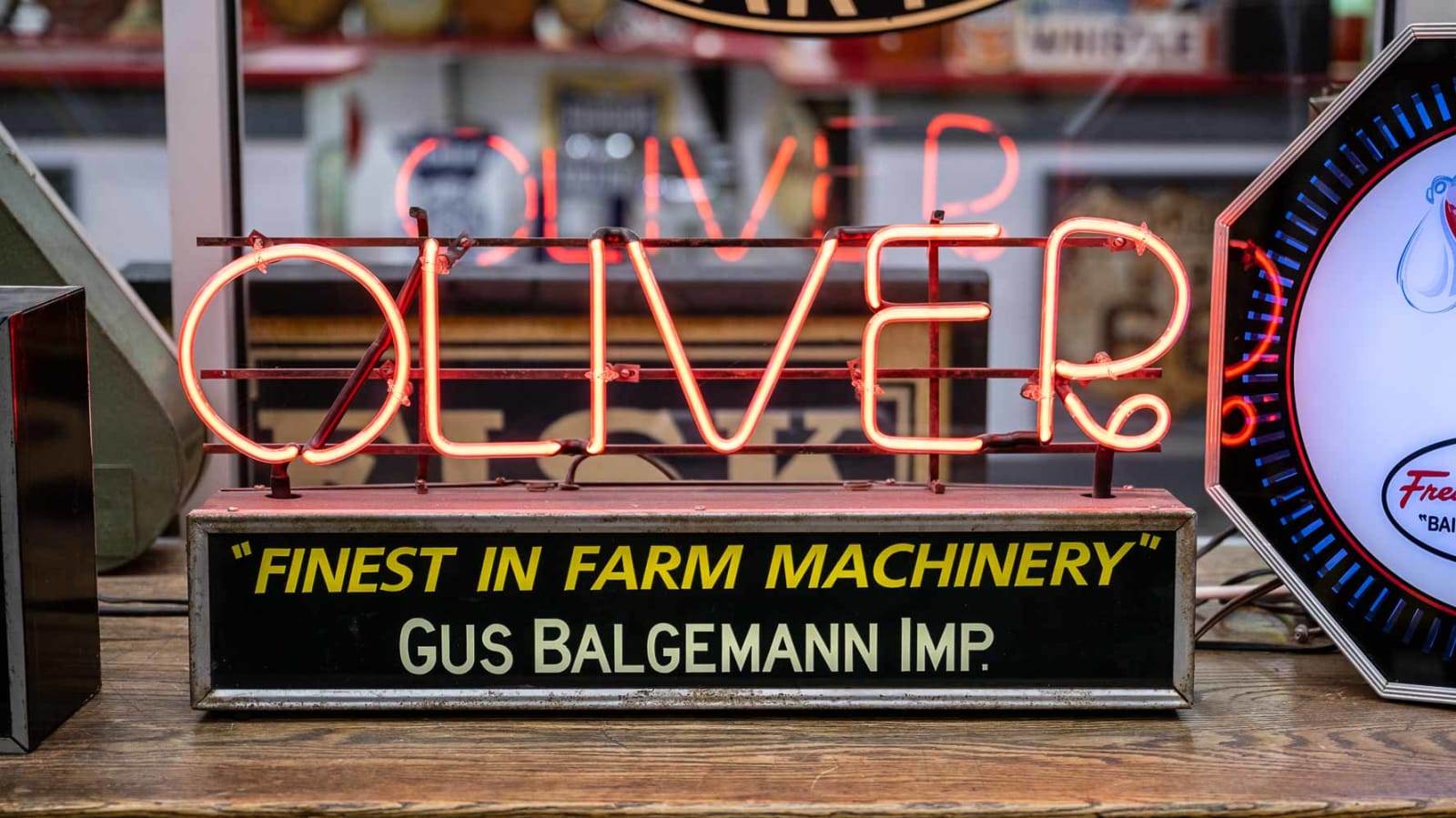 Oliver Single-Sided Neon Window Display at The World’s Largest Road Art ...