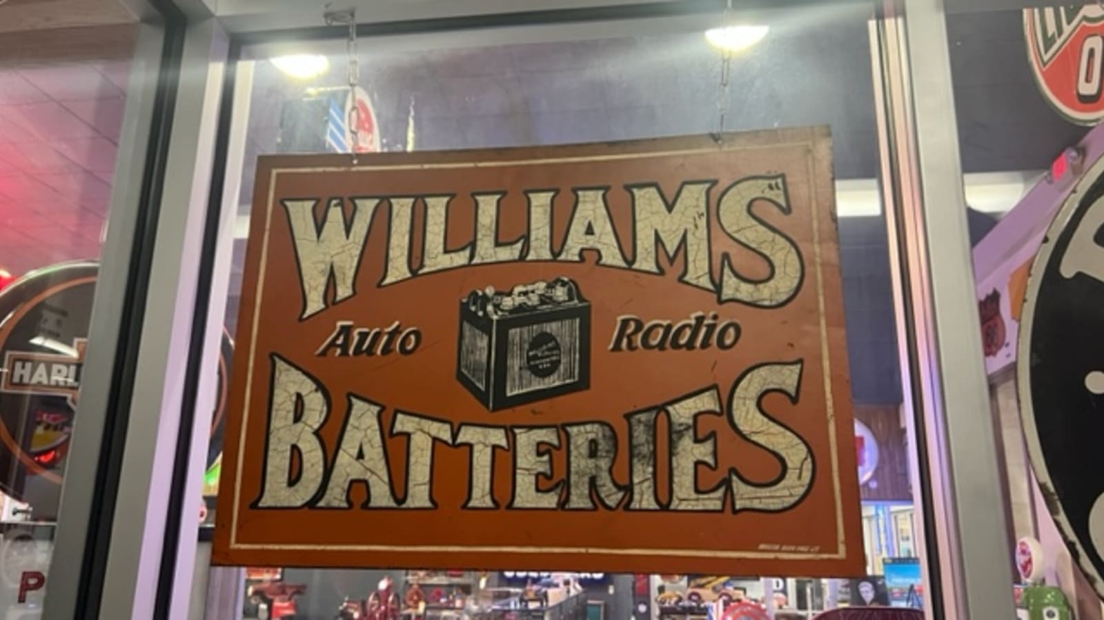Williams Batteries Double-Sided Tin Sign at The World’s Largest Road ...