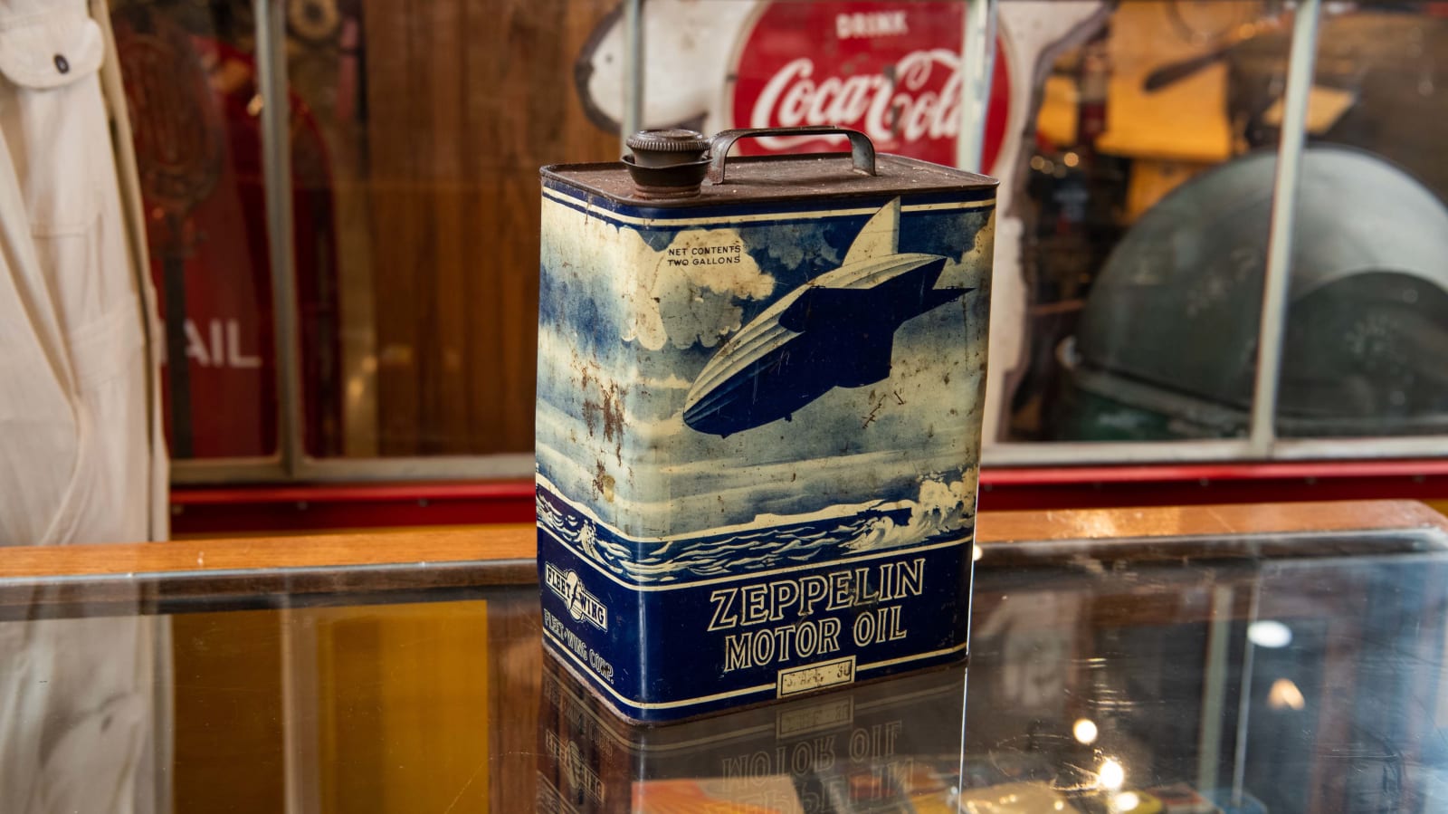 Zeppelin Motor Oil 2-Gallon Oil Can at From the John Parham Estate ...