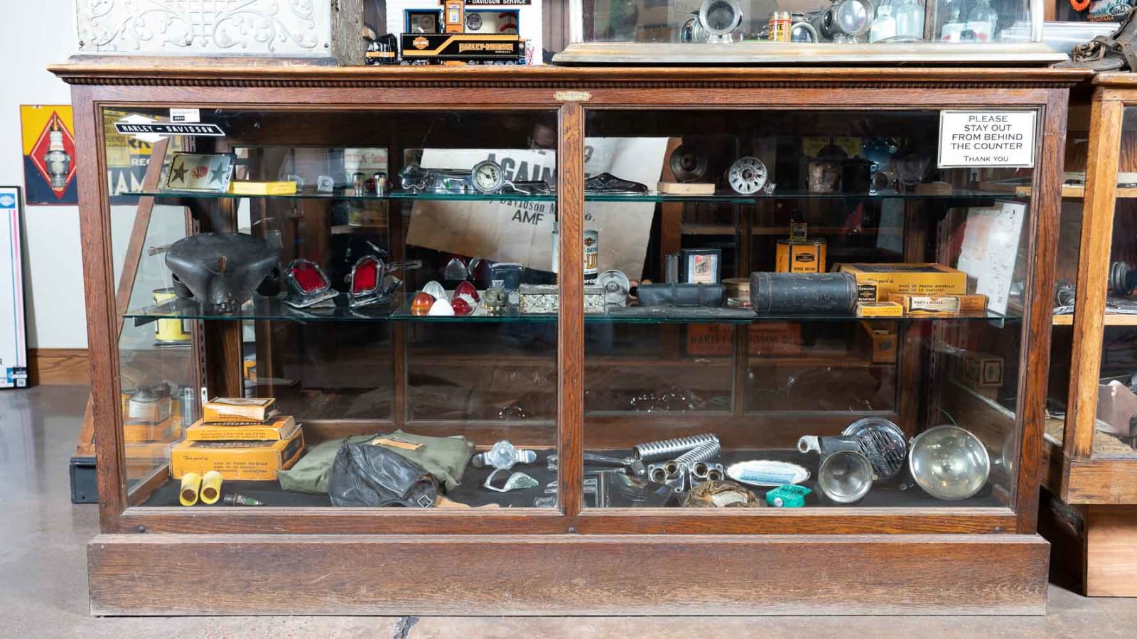 Motorcycle Parts And Display Case, Lot of 80 at From the John Parham ...