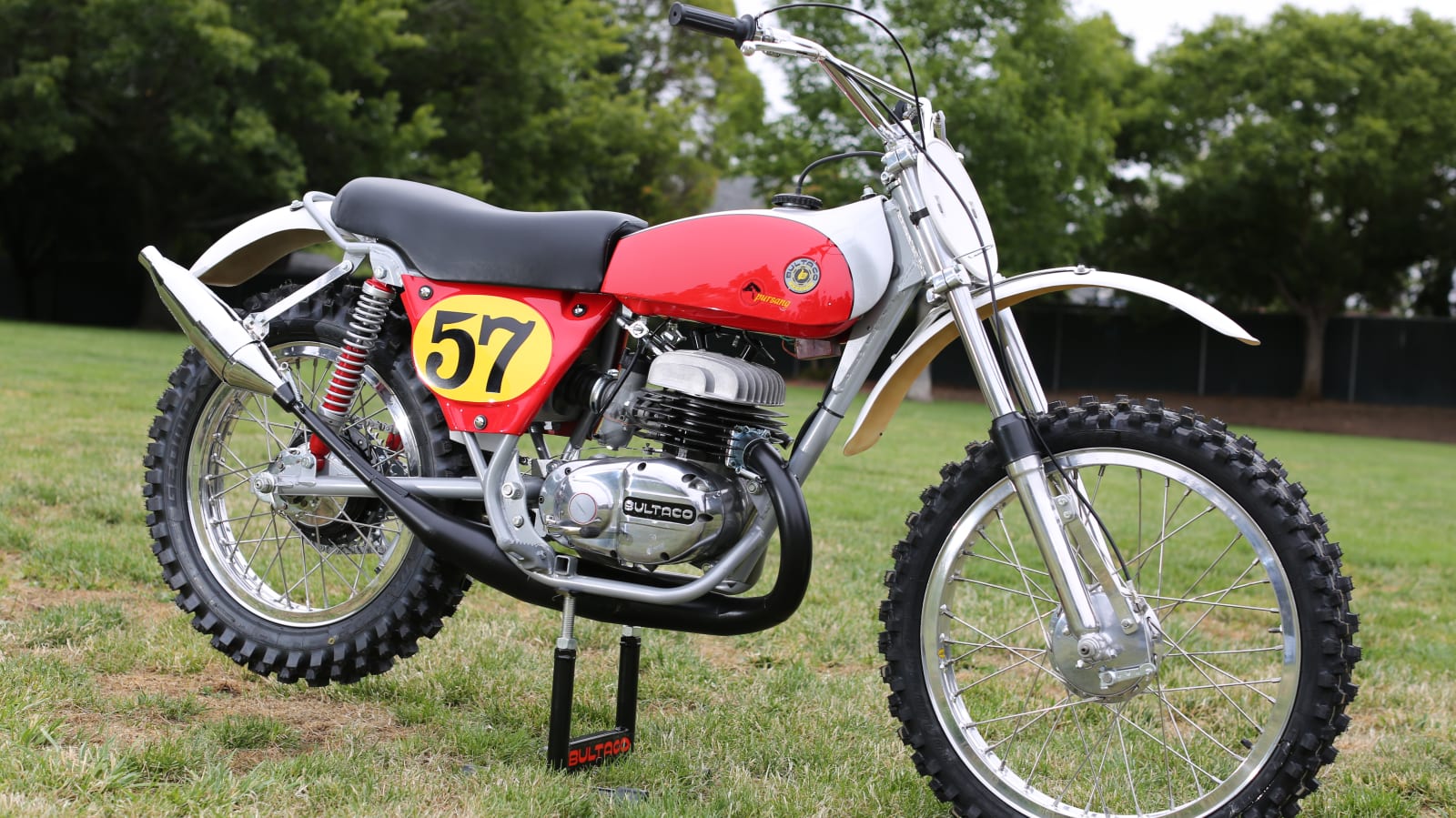 1973 Bultaco Pursang MX at Monterey 2023 as T18 - Mecum Auctions
