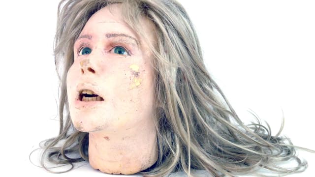 Cabin In The Woods Jules Fake Head Hero at Santa Monica 2013 as S291 ...